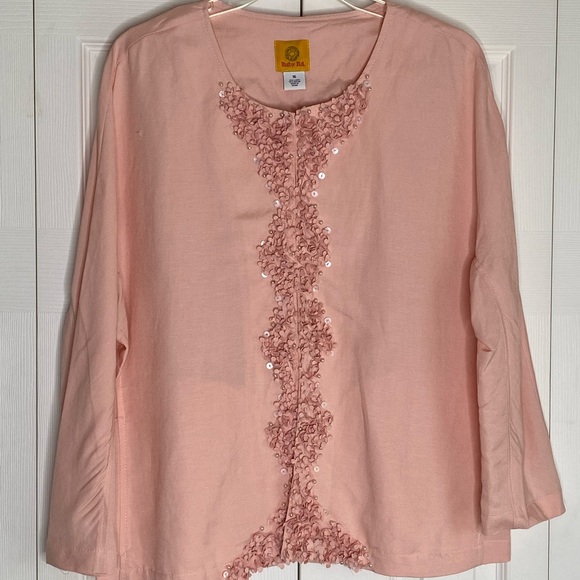 Ruby Rd. | Jackets & Coats | Womens Ruby Rd Linen Blend Blazer Jacket ...